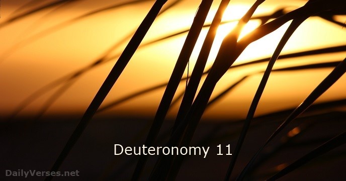 Deuteronomy 11 - NRSV & KJV - DailyVerses.net