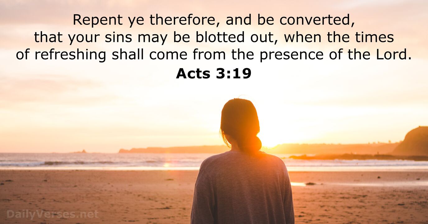 June 21 2023 Bible Verse Of The Day KJV Acts 3 19 DailyVerses