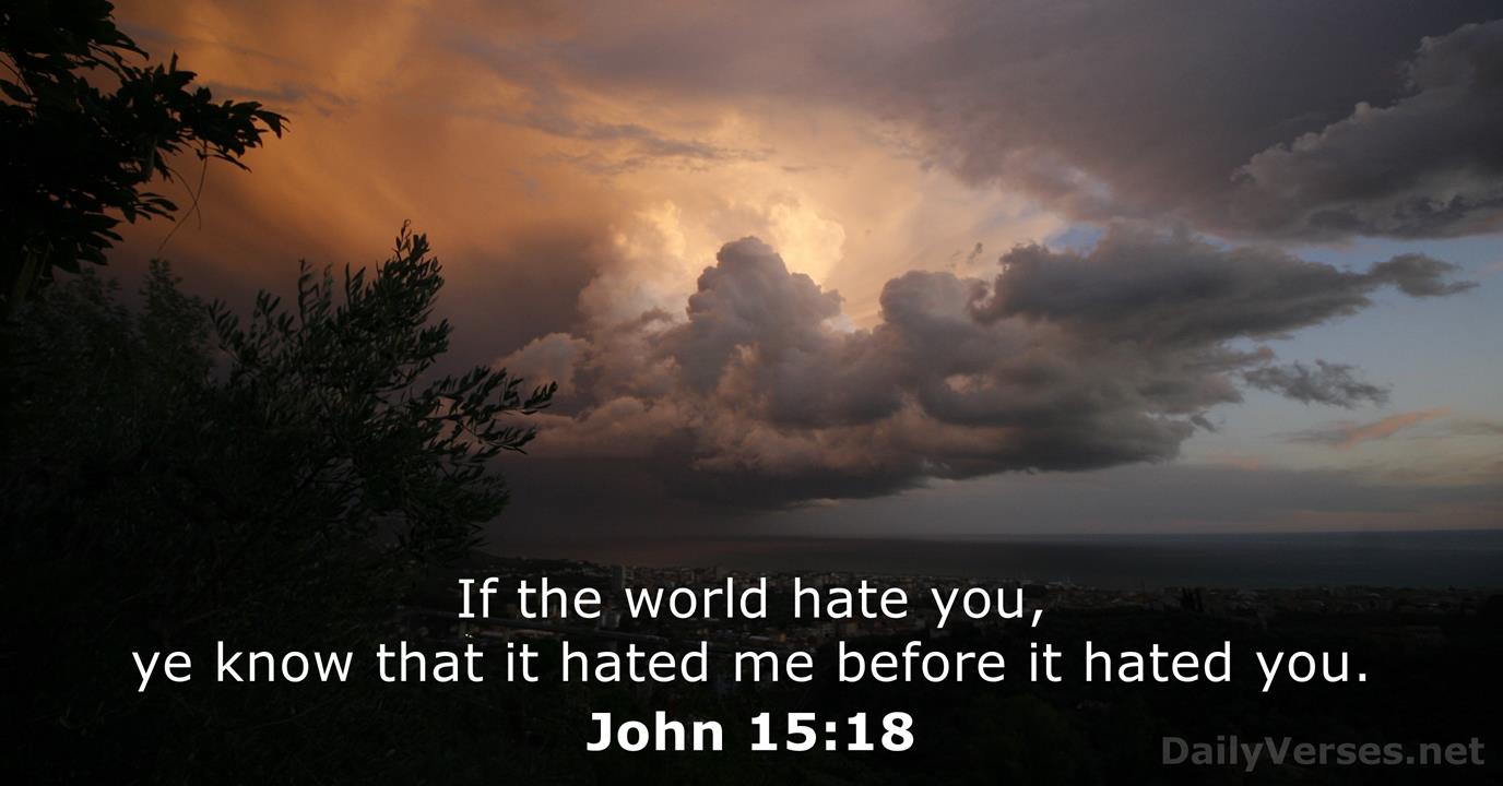 John 15 18 Bible Verse KJV DailyVerses