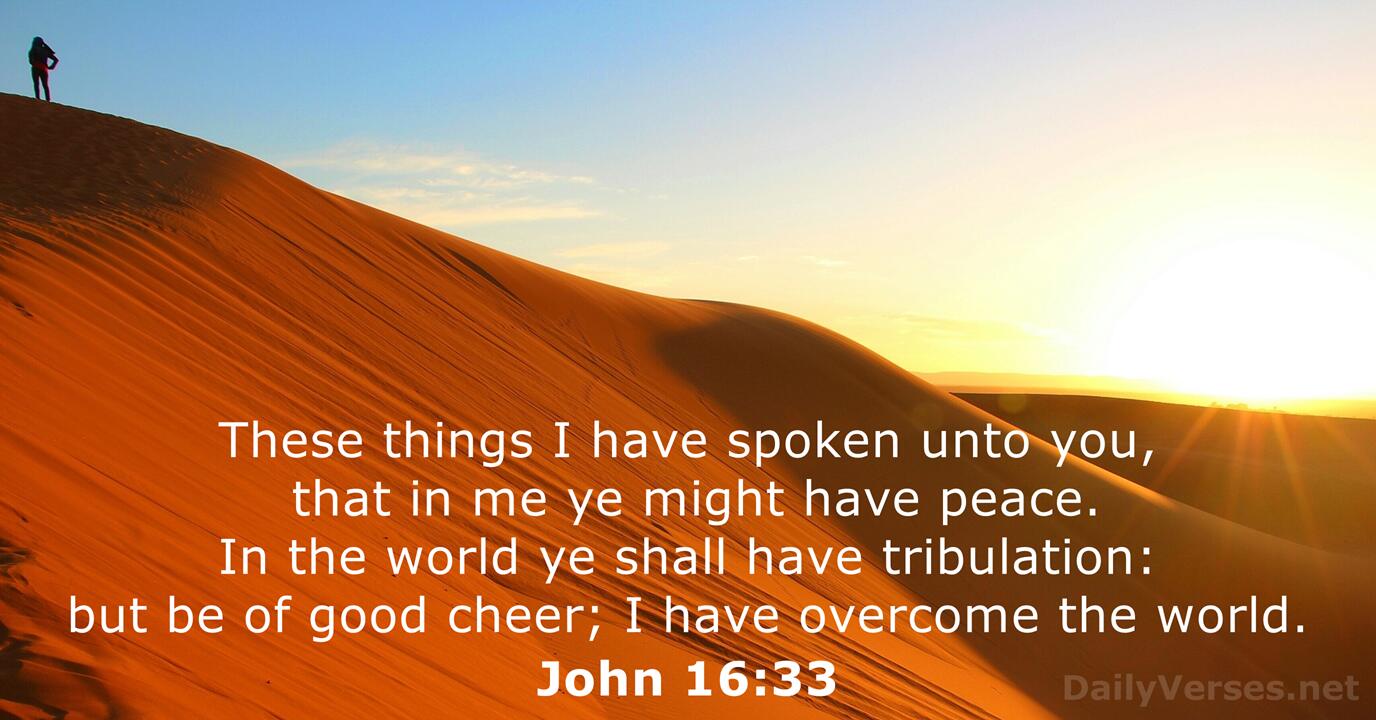 John 16 33 ESV Bible Verse Of The Day DailyVerses John 16 33 ESV Bible Verse Of The Day DailyVerses