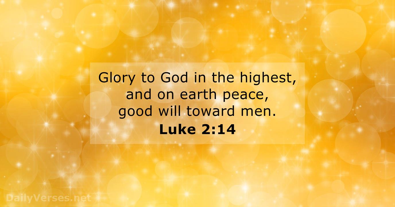 Luke 2 14 Bible Verse KJV DailyVerses