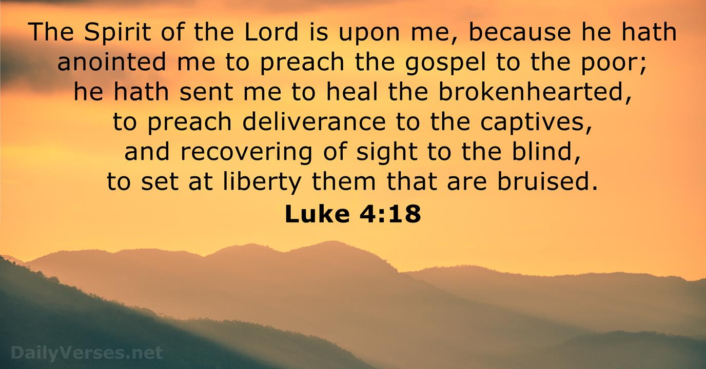 Luke 4 18 Bible Verse KJV DailyVerses