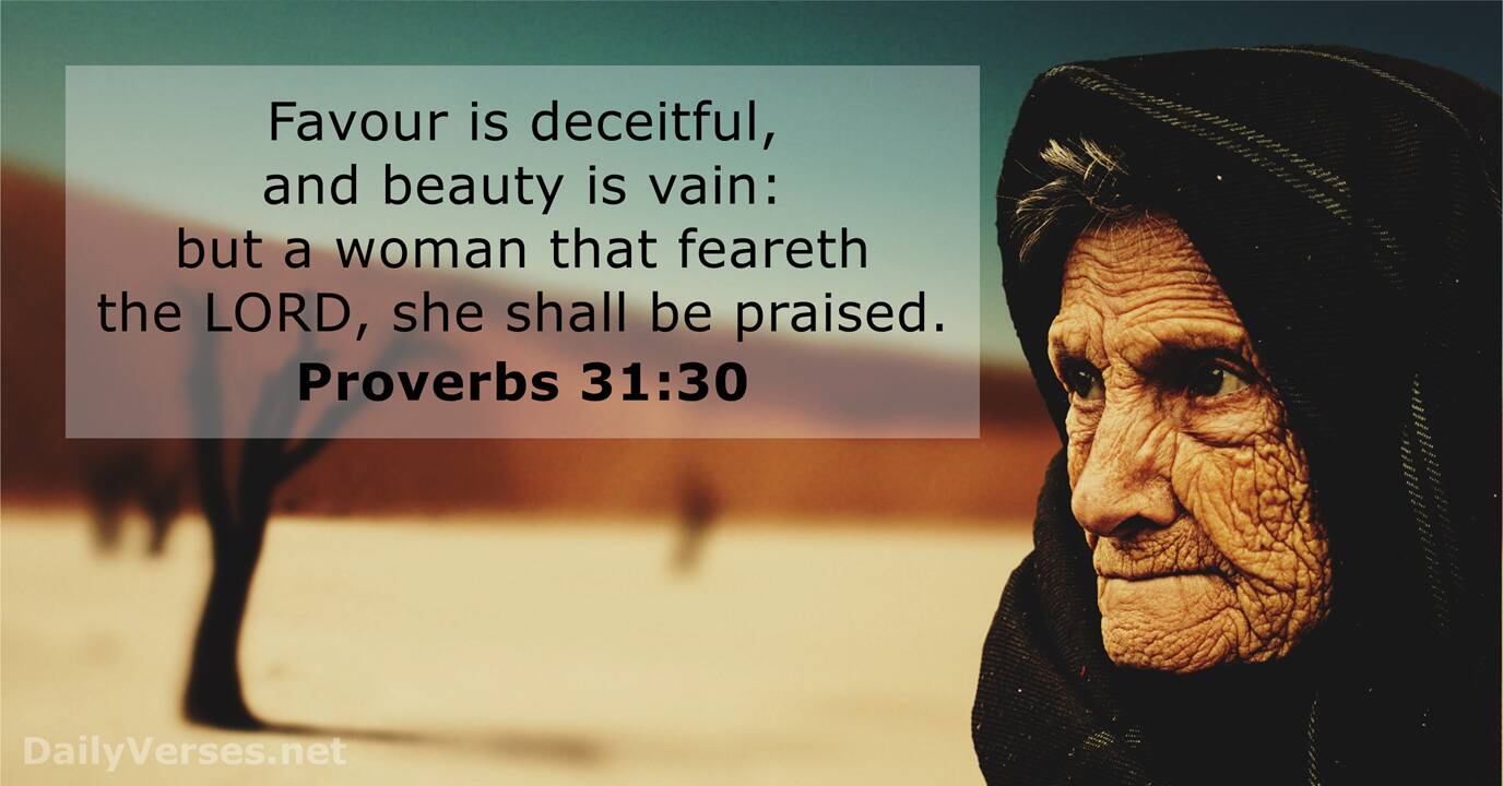 Proverbs 31 30 Bible Verse KJV DailyVerses Proverbs 31 30 Bible Verse KJV DailyVerses