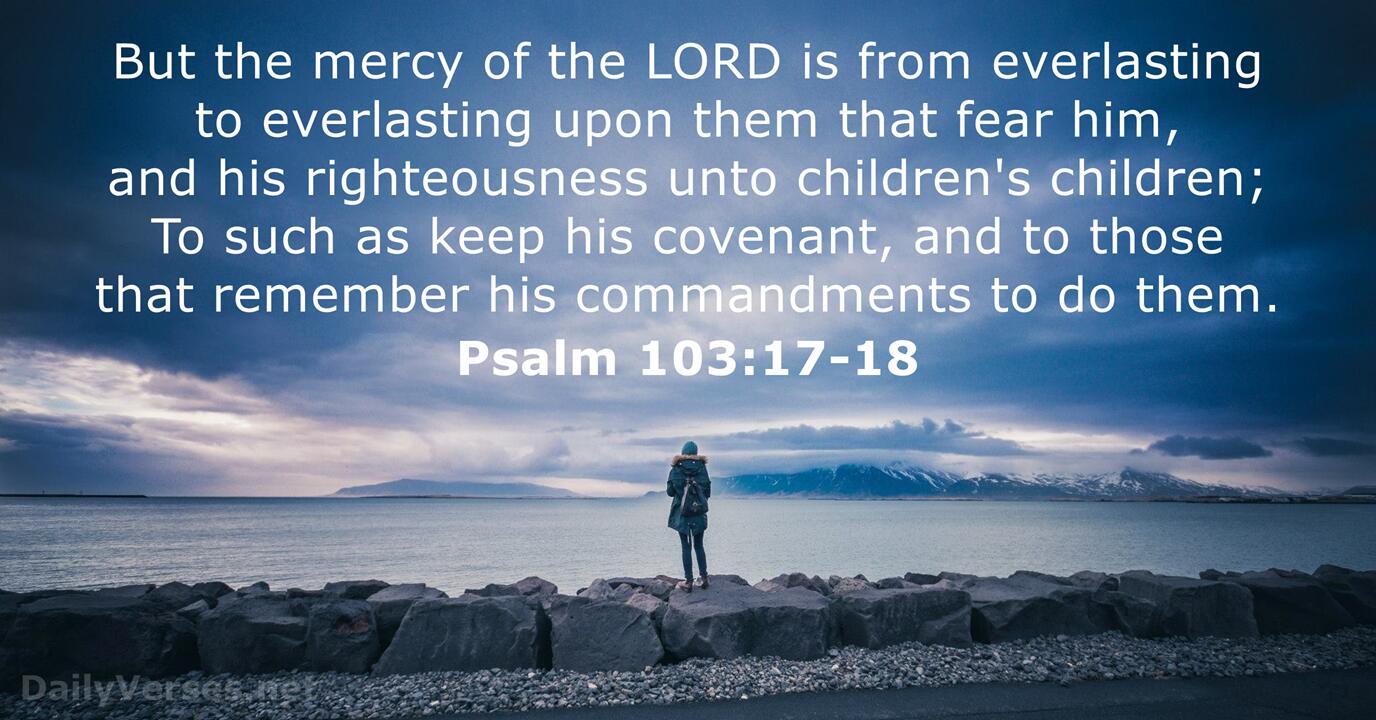 Psalm 103 17 18 Bible Verse KJV DailyVerses