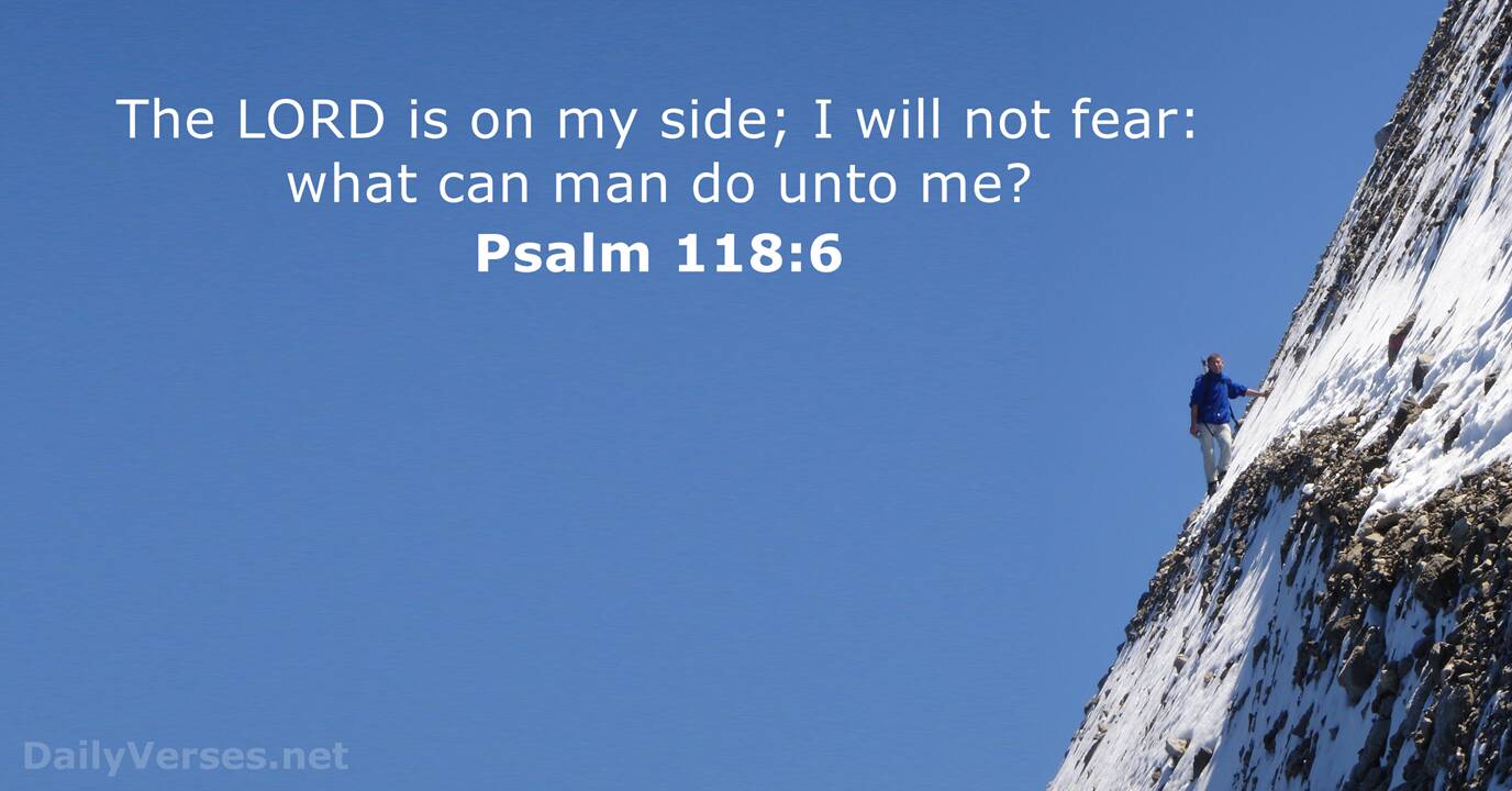 Psalm 118 6 Bible Verse KJV DailyVerses