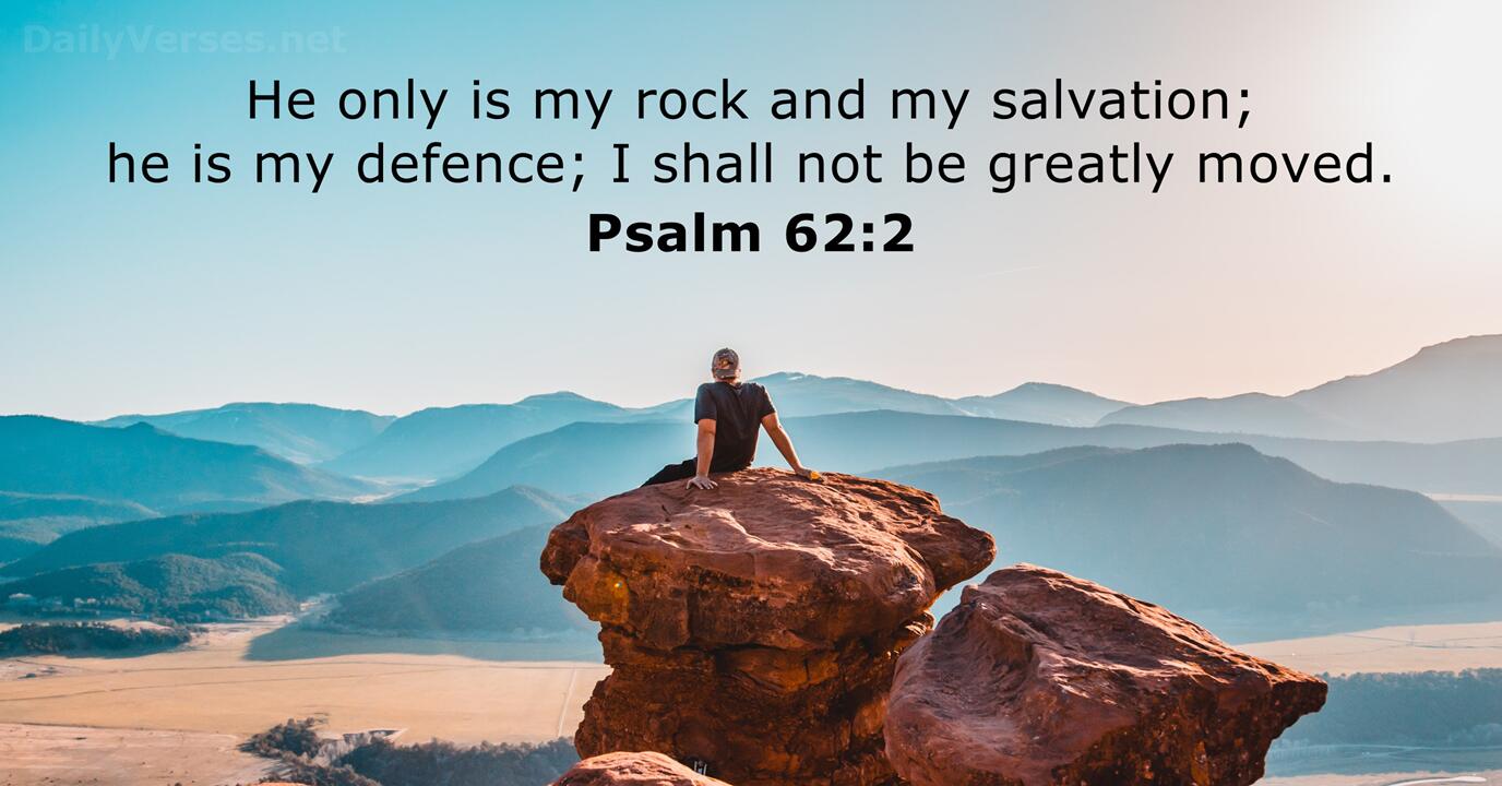 Psalm 62 2 Bible Verse KJV DailyVerses