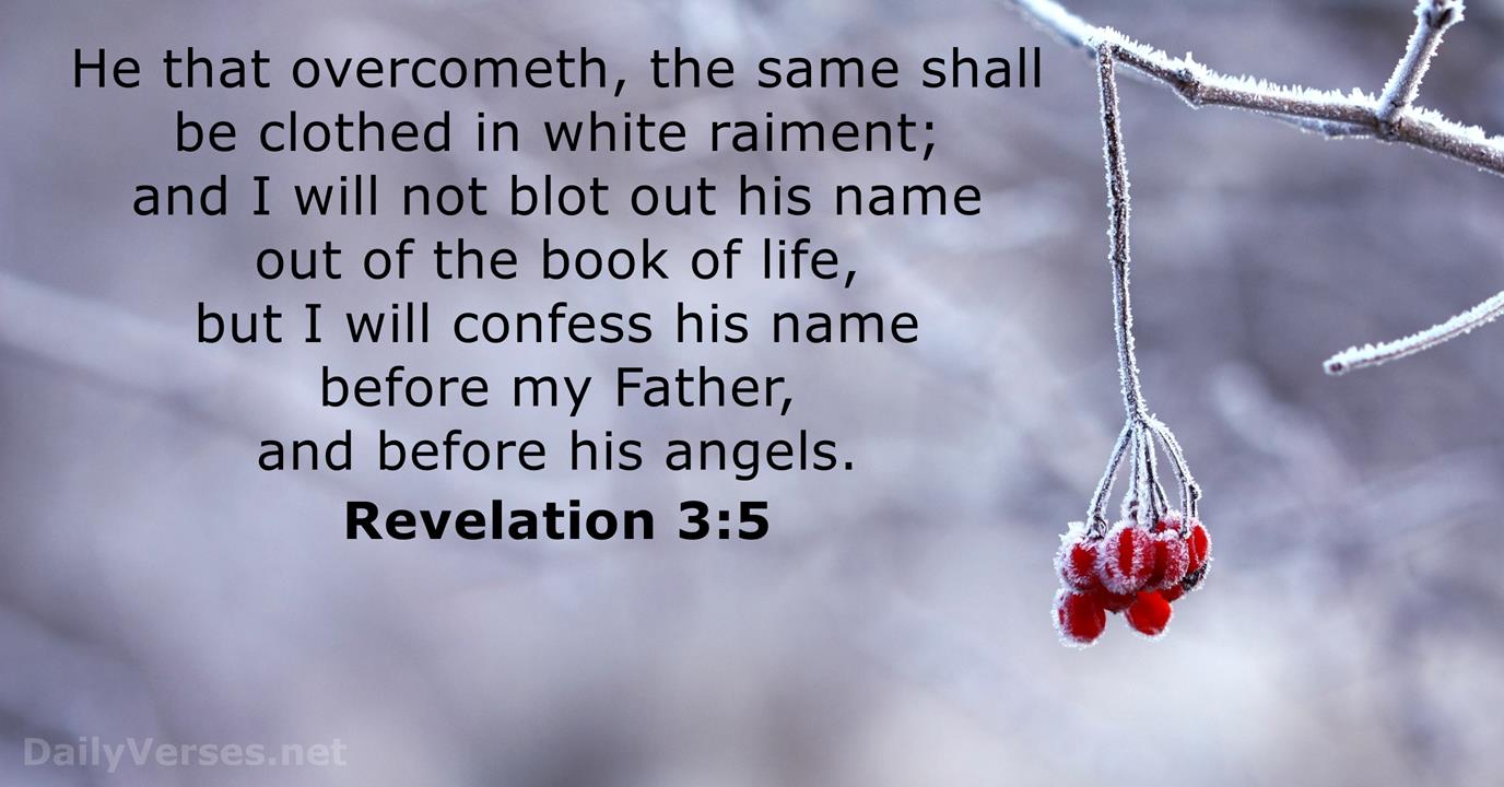 Revelation 3 NLT KJV DailyVerses