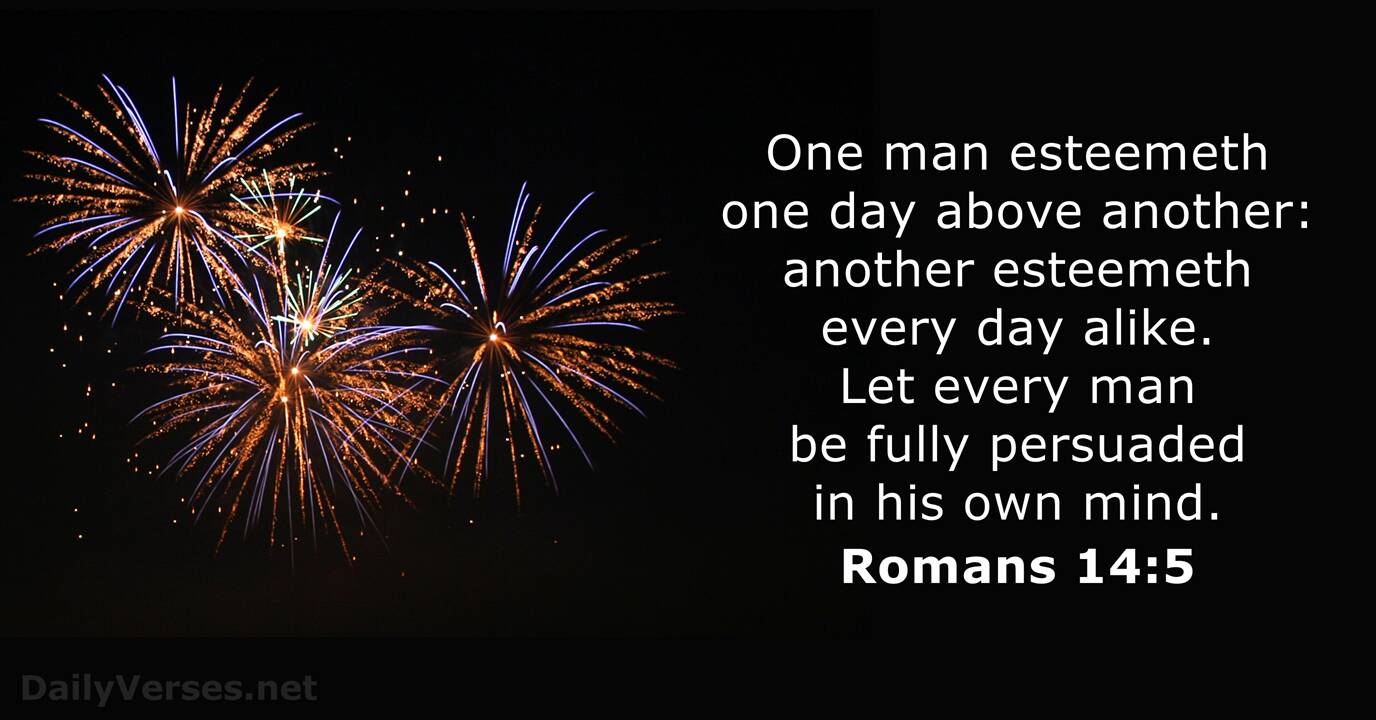 Romans 14 5 Bible Verse KJV DailyVerses Romans 14 5 Bible Verse KJV DailyVerses