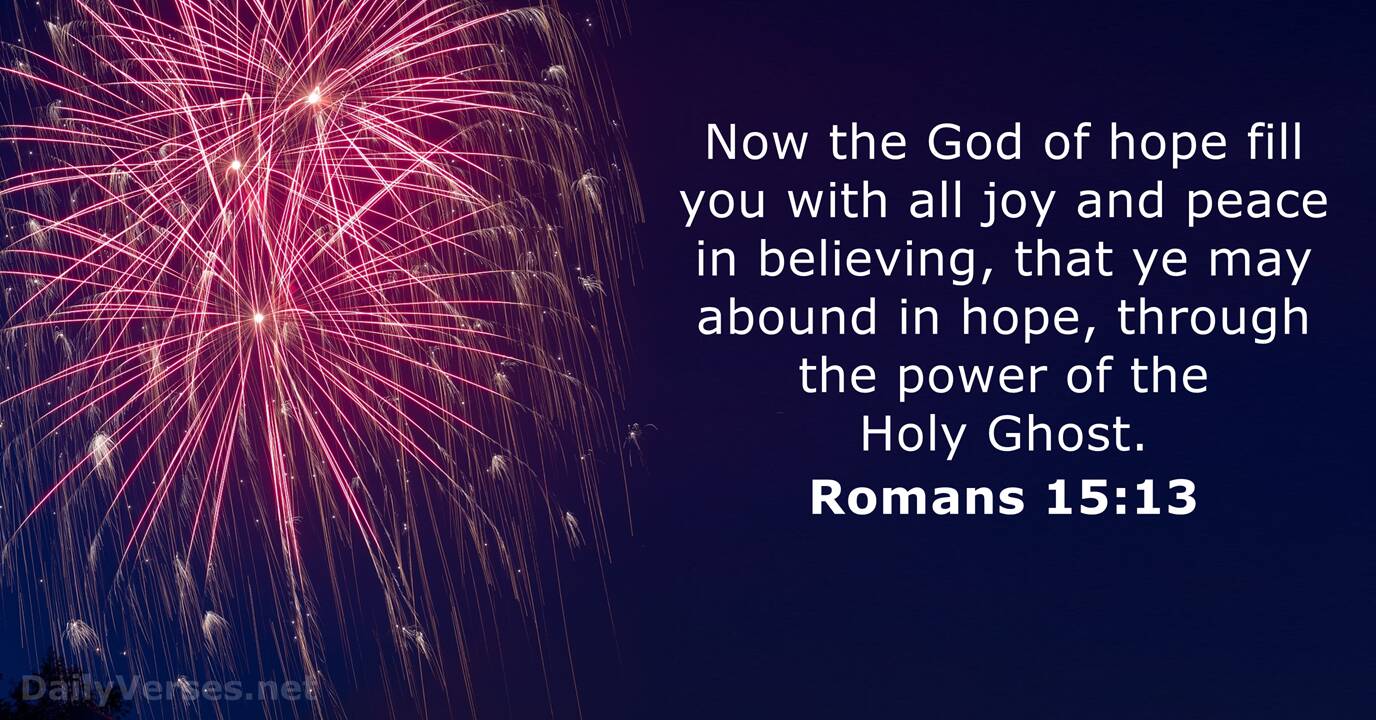 Romans 15 13 Bible Verse KJV DailyVerses Romans 15 13 Bible Verse KJV DailyVerses