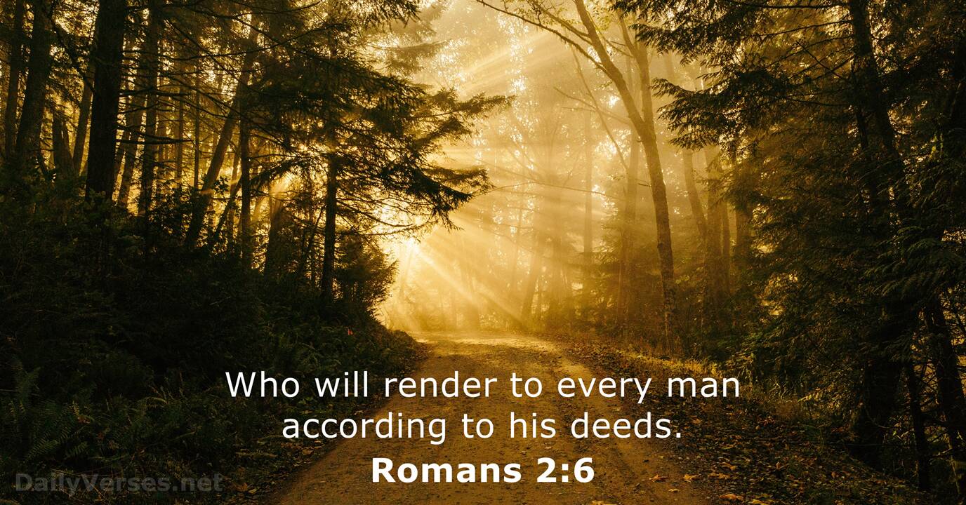 September 10 2021 Bible Verse Of The Day KJV Romans 2 6