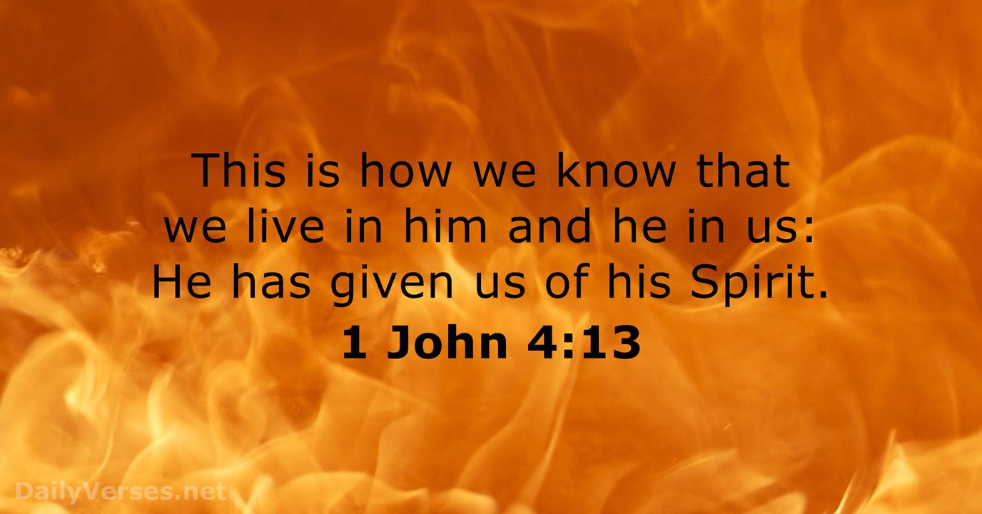1 John 4 13 Bible Verse DailyVerses