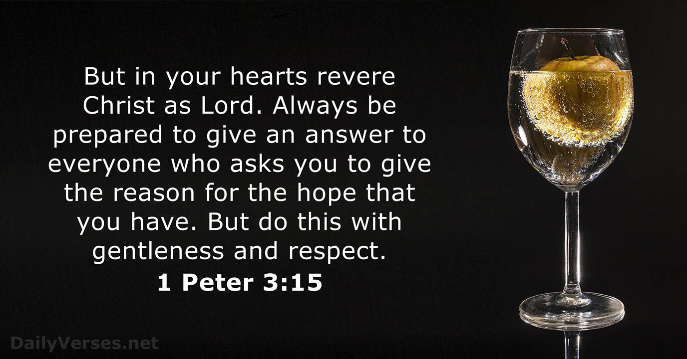 October 12 2017 Bible Verse Of The Day 1 Peter 3 15 DailyVerses October 12 2017 Bible Verse Of The Day 1 Peter 3 15 DailyVerses