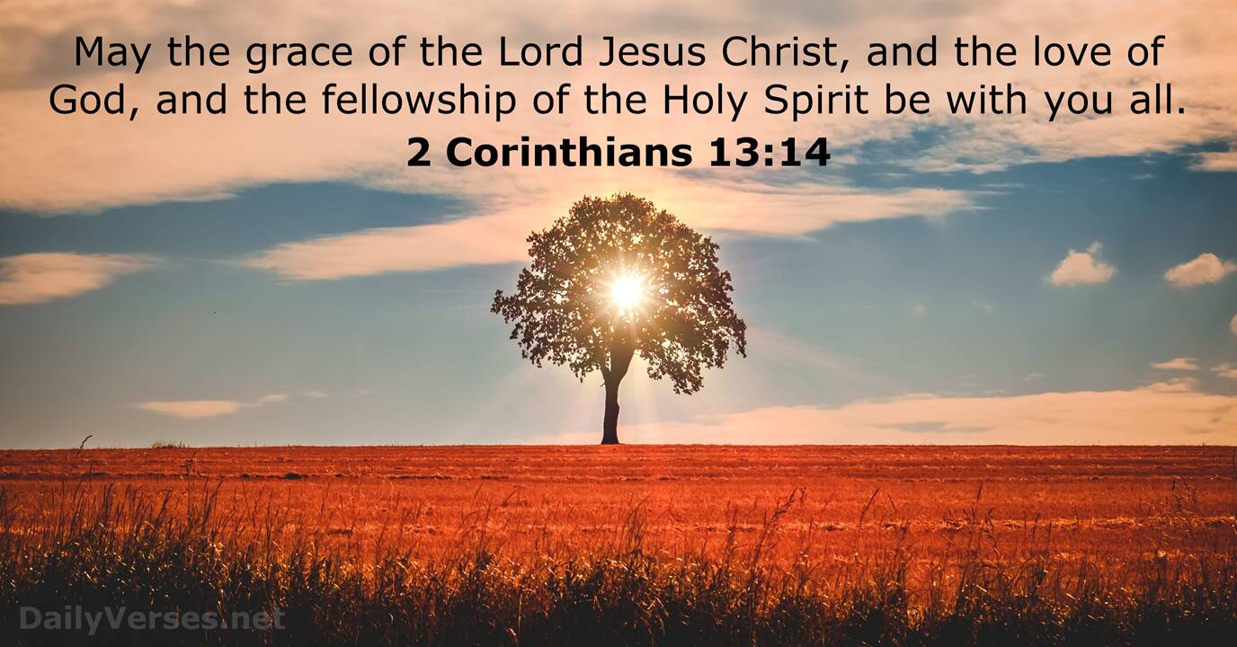 September 23 2018 Bible Verse Of The Day 2 Corinthians 13 14