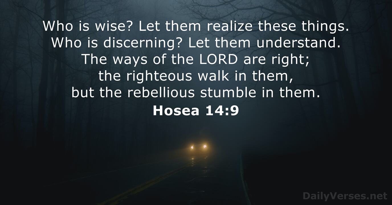 December 20 2022 Bible Verse Of The Day Hosea 14 9 DailyVerses