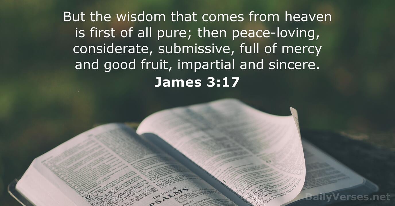 July 26 2017 Bible Verse Of The Day James 3 17 DailyVerses July 26 2017 Bible Verse Of The Day James 3 17 DailyVerses