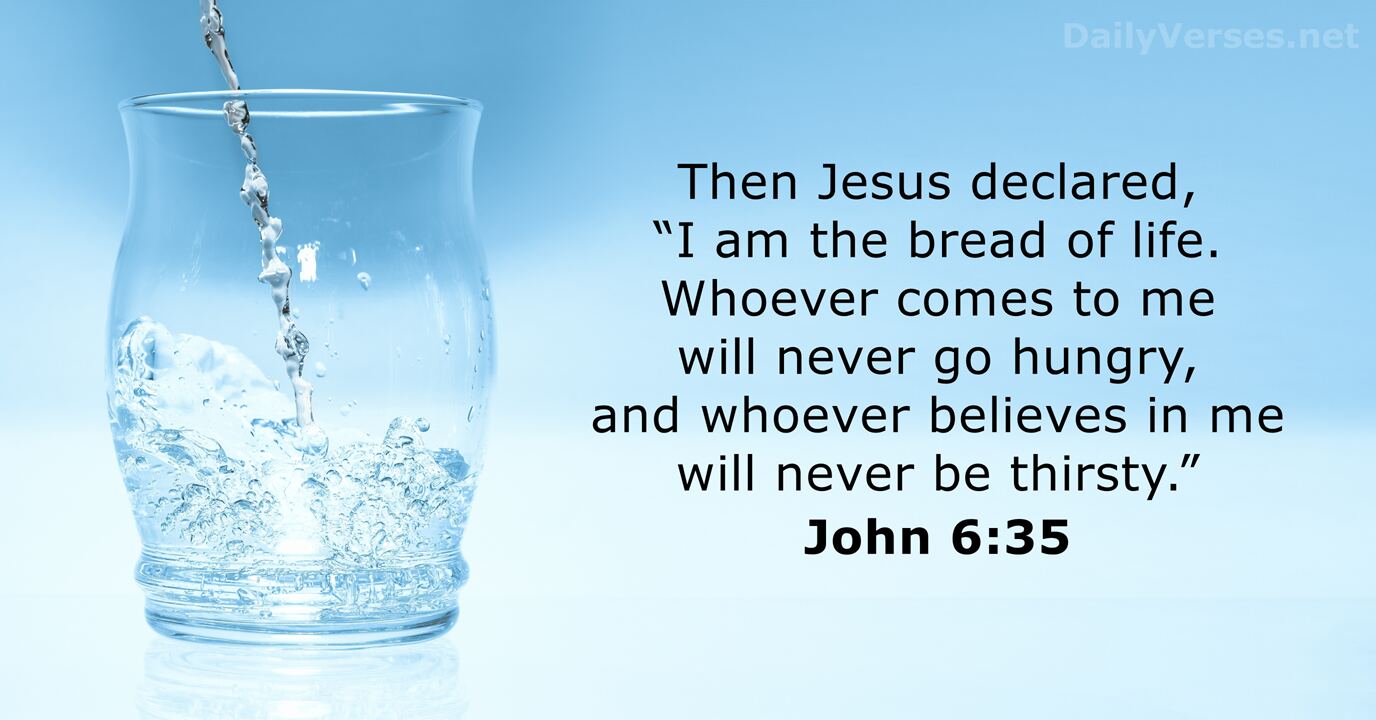 John 6 35 Bible Verse DailyVerses