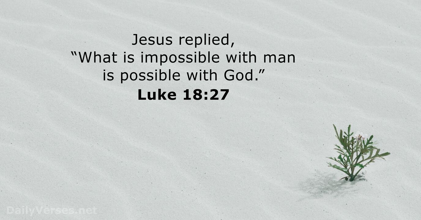 September 21 2020 Bible Verse Of The Day Luke 18 27 DailyVerses
