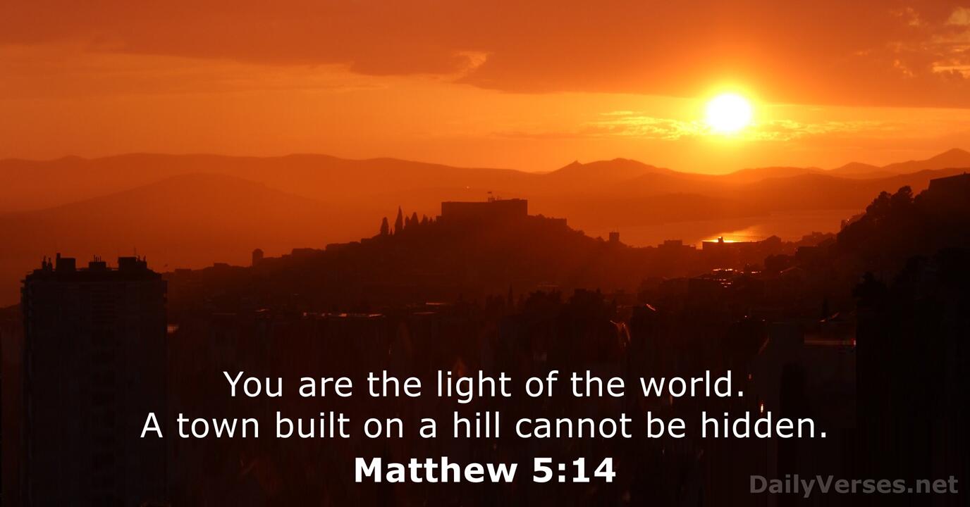 Matthew 5 14 Bible Verse DailyVerses