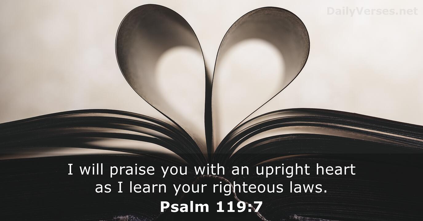 Psalm 119 7 Bible Verse DailyVerses Psalm 119 7 Bible Verse DailyVerses