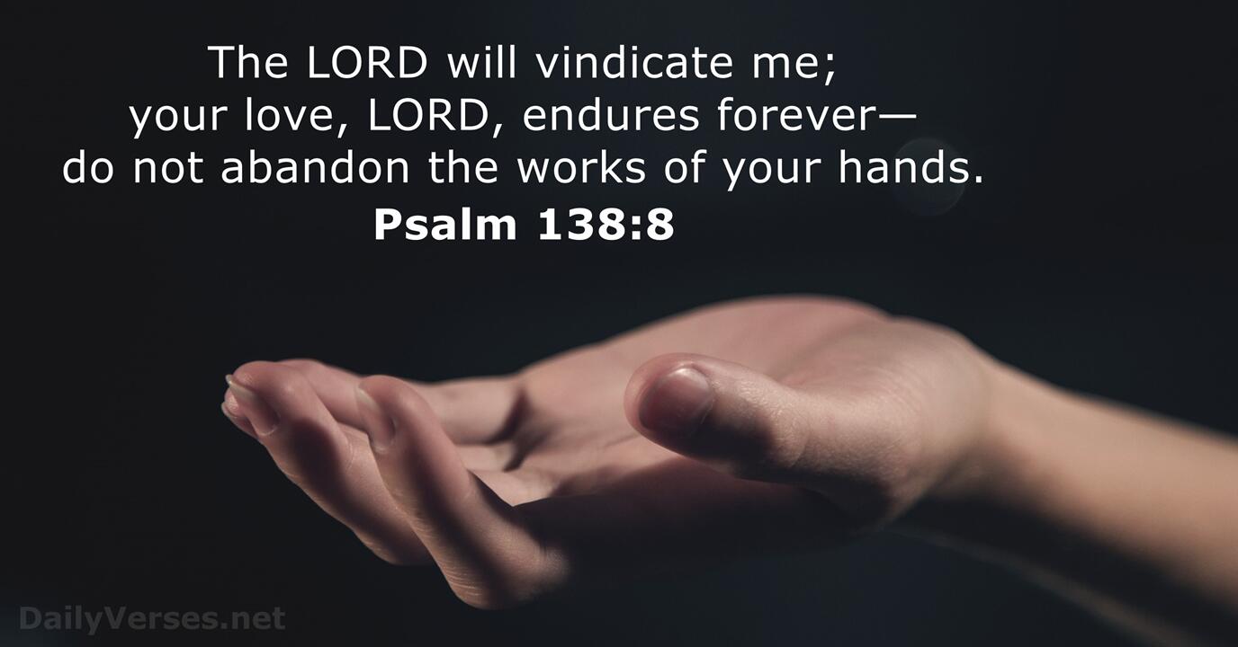 Psalm 138 8 Bible Verse DailyVerses