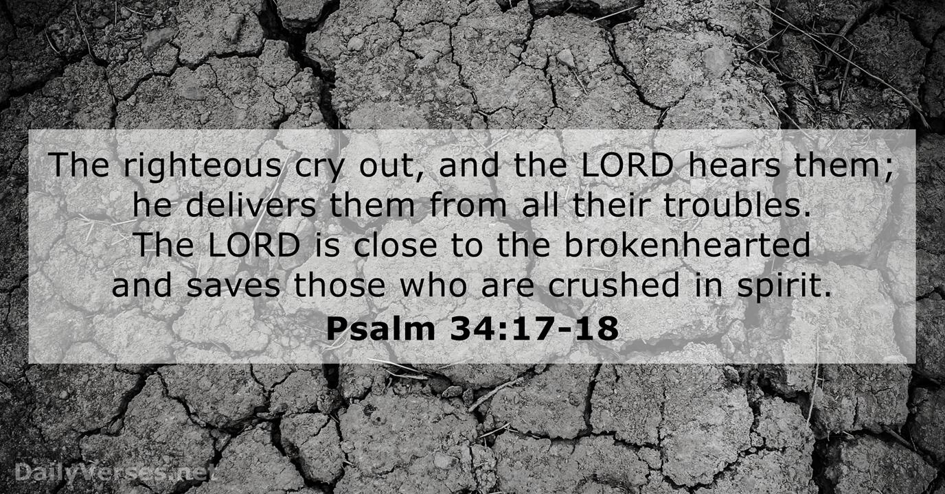 Psalm 34 17 18 KJV Bible Verse Of The Day DailyVerses