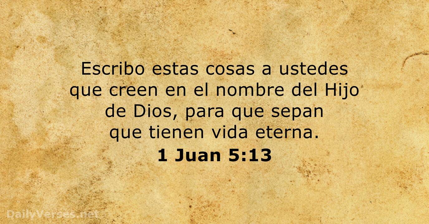 1 Juan 5 13 Vers culo De La Biblia DailyVerses