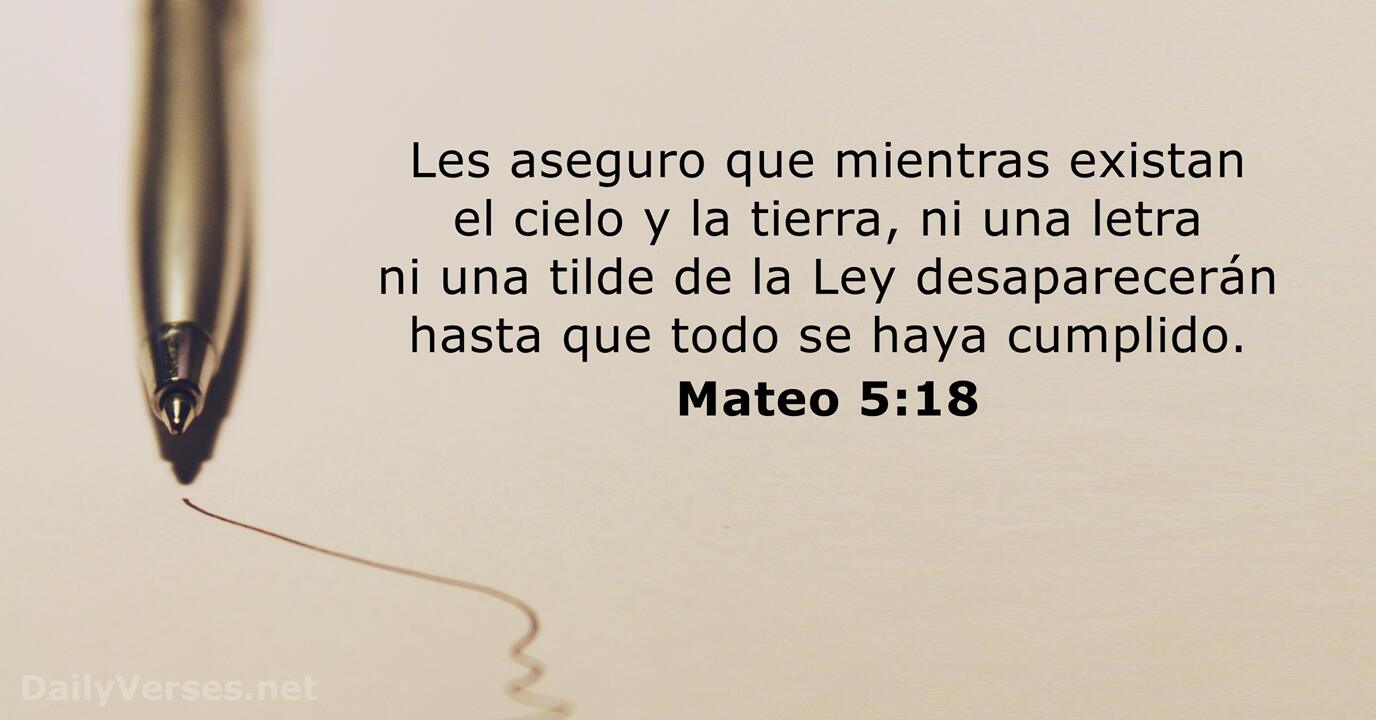 Mateo 5 18 Vers culo De La Biblia DailyVerses