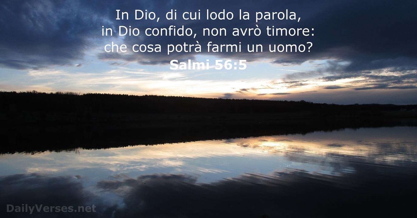 12 Gennaio 2020 Versetto Della Bibbia Del Giorno Salmo 56 5