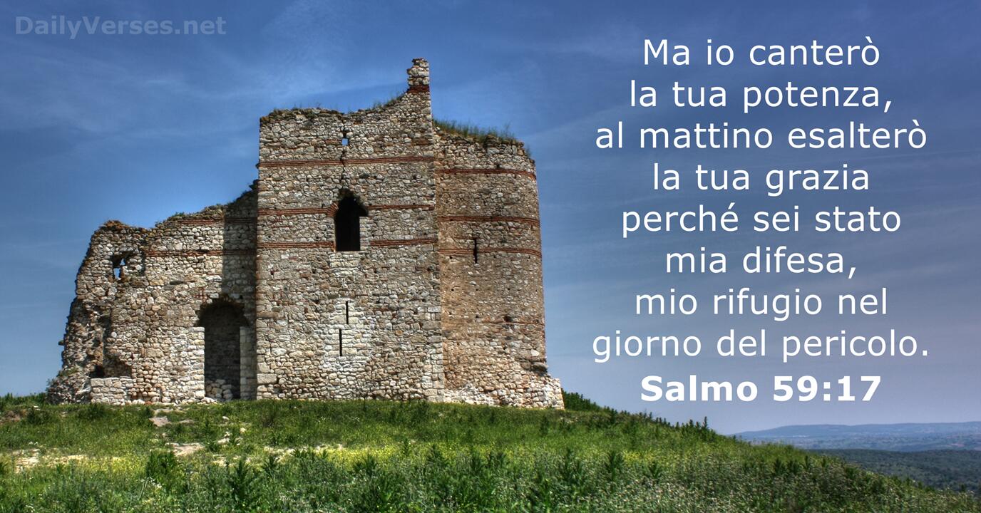 2 Aprile 2019 Versetto Della Bibbia Del Giorno Salmo 59 17