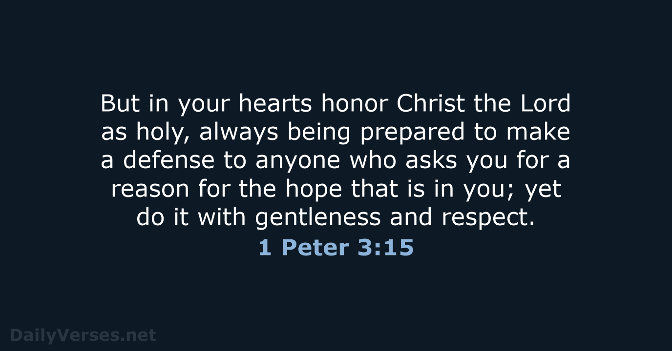 1 Peter 3 15 Bible Verse ESV DailyVerses