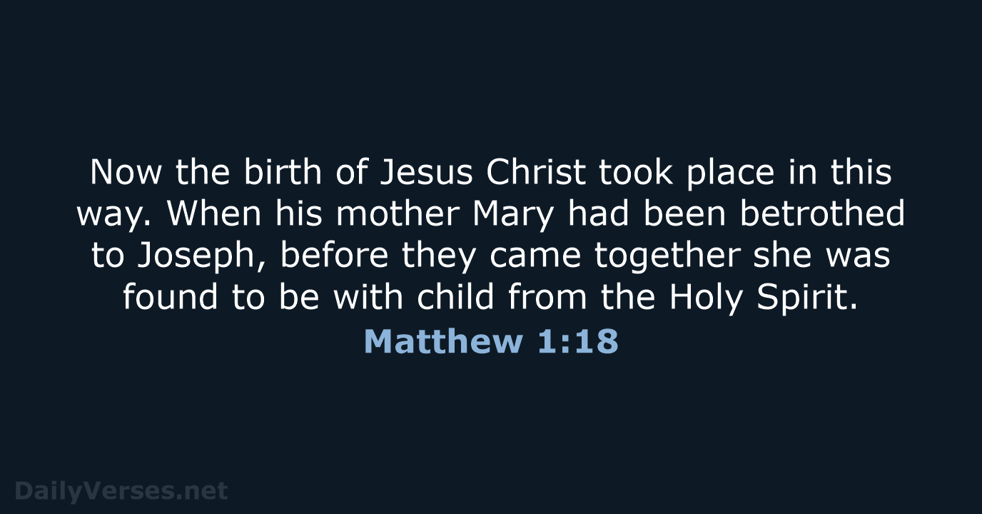 Matthew 1 ESV NLT DailyVerses Matthew 1 ESV NLT DailyVerses
