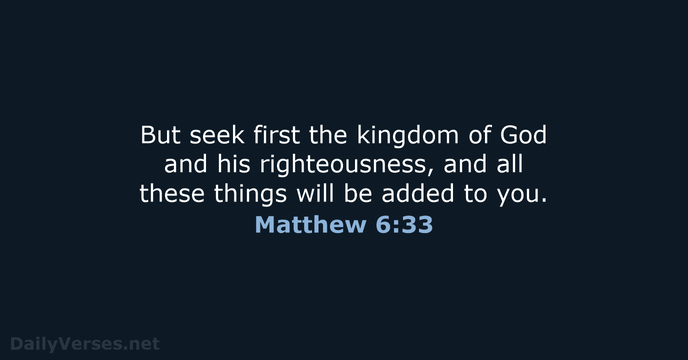 November 18 2019 Bible Verse Of The Day ESV Matthew 6 33 November 18 2019 Bible Verse Of The Day ESV Matthew 6 33