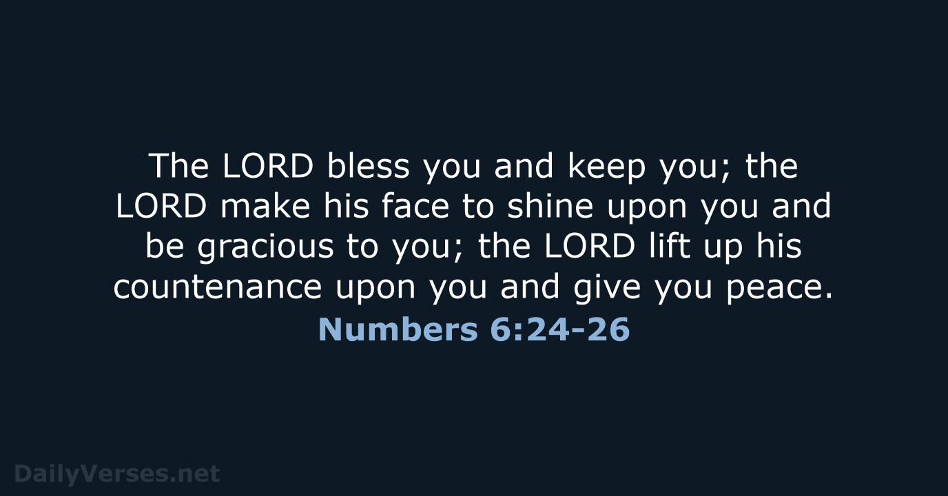 January 10 2024 Bible Verse Of The Day ESV Numbers 6 24 26 January 10 2024 Bible Verse Of The Day ESV Numbers 6 24 26