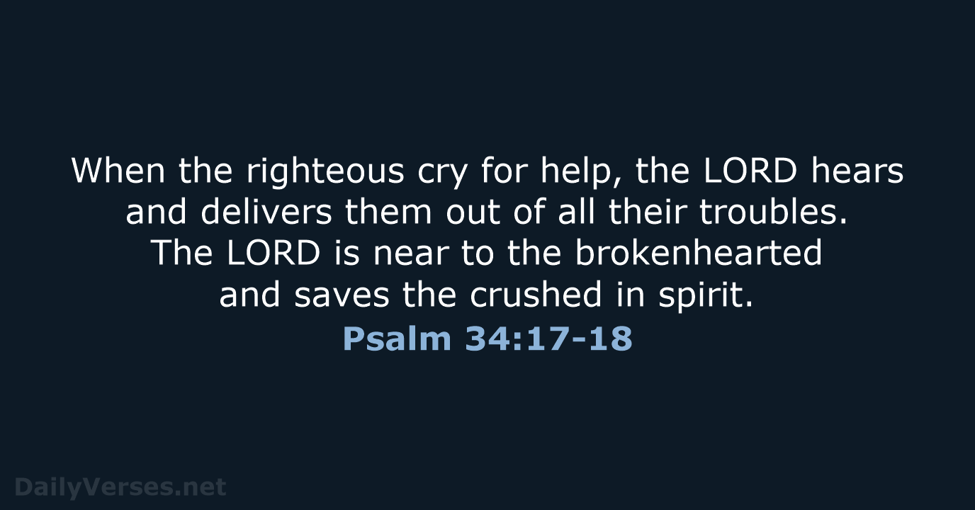 March 1 2022 Bible Verse Of The Day ESV Psalm 34 17 18