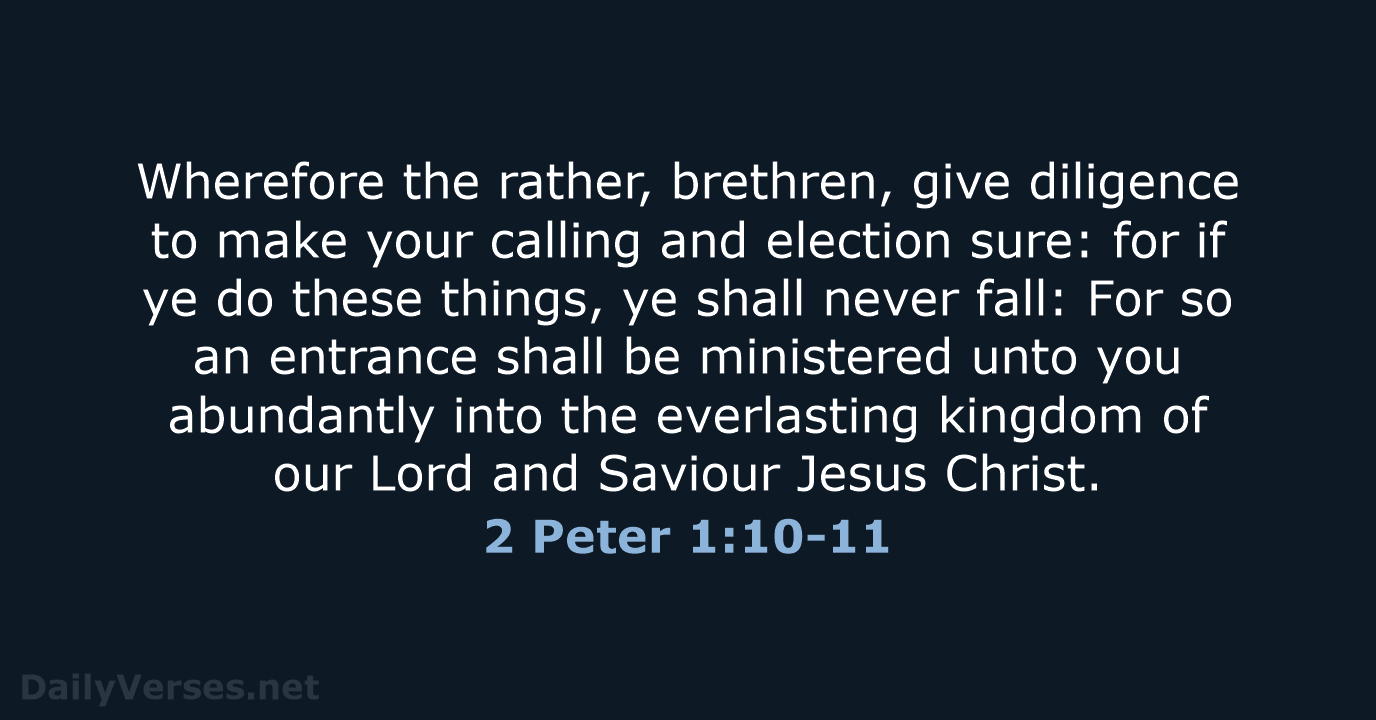 2 Peter 1 10 11 Bible Verse KJV DailyVerses