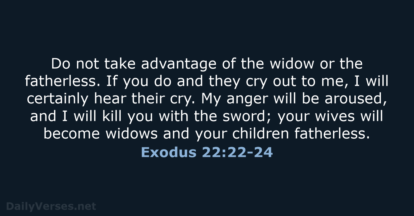Exodus 22 22 24 Bible Verse DailyVerses
