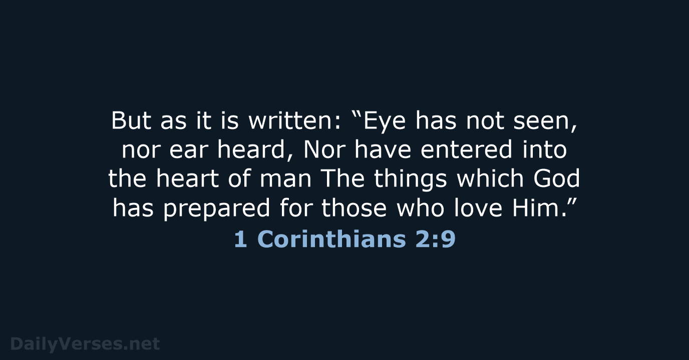 October 12 2019 Bible Verse Of The Day NKJV 1 Corinthians 2 9