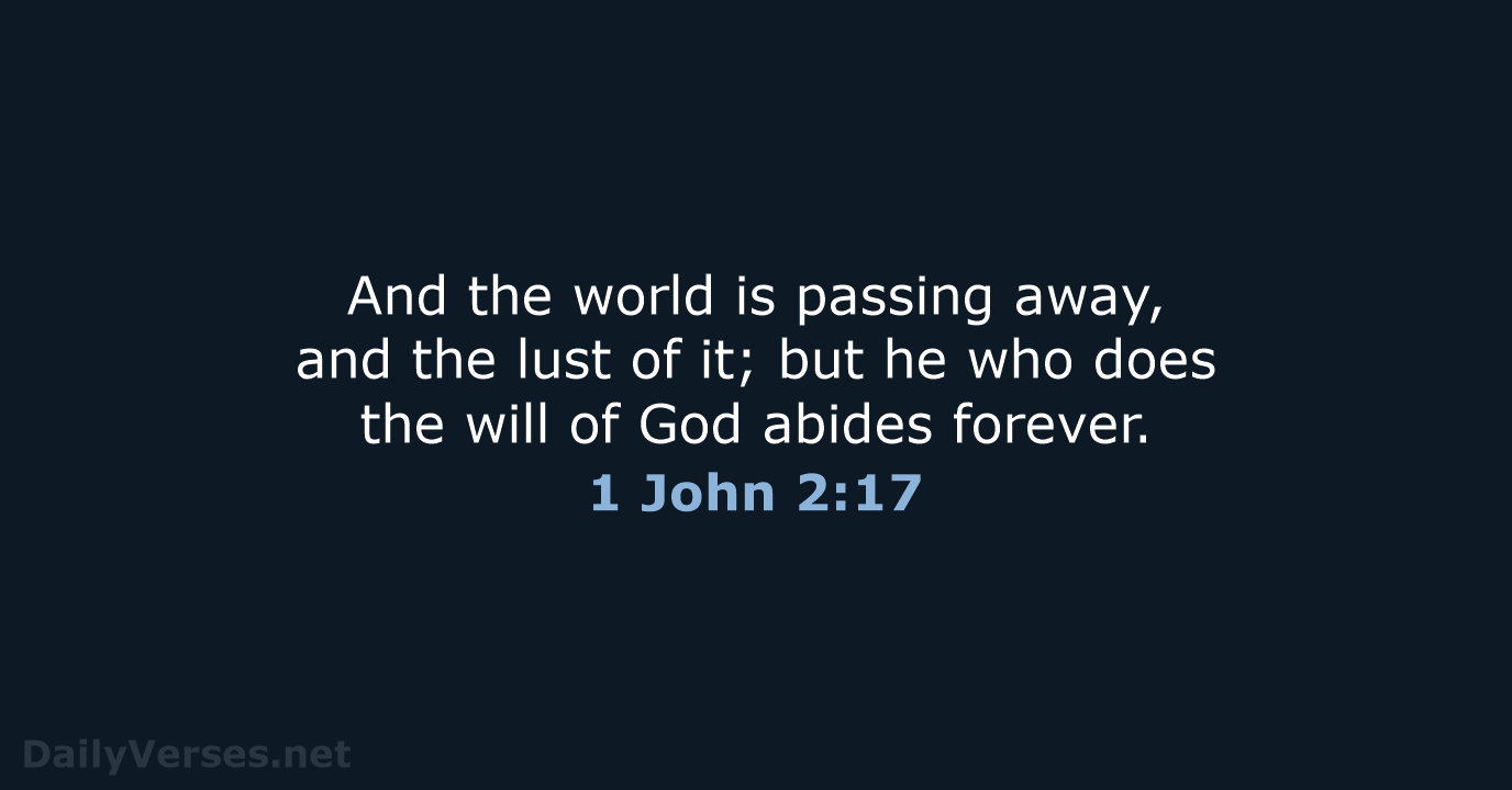 1 John 2 17 Bible Verse NKJV DailyVerses