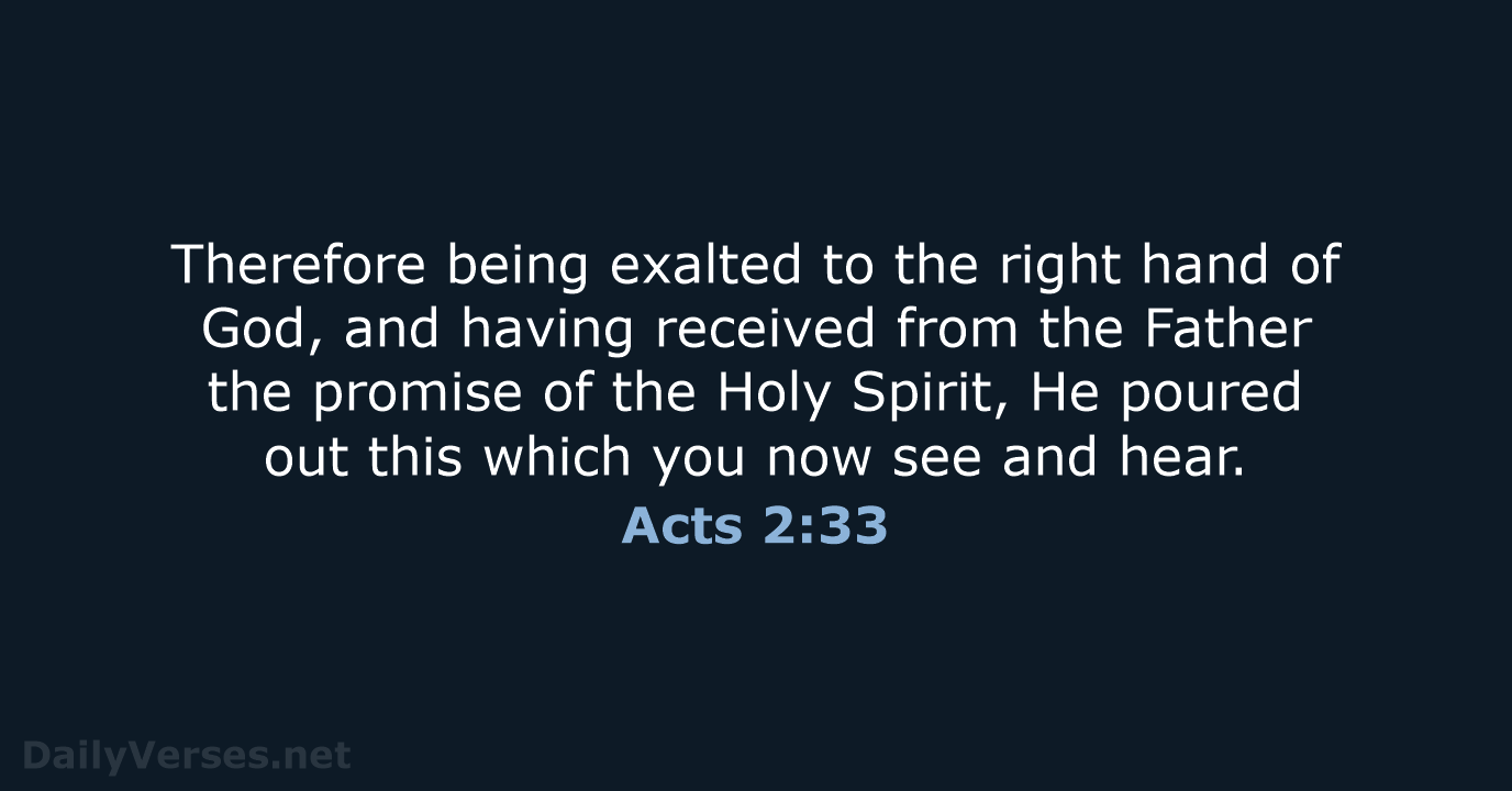 Acts 2 33 Bible Verse NKJV DailyVerses