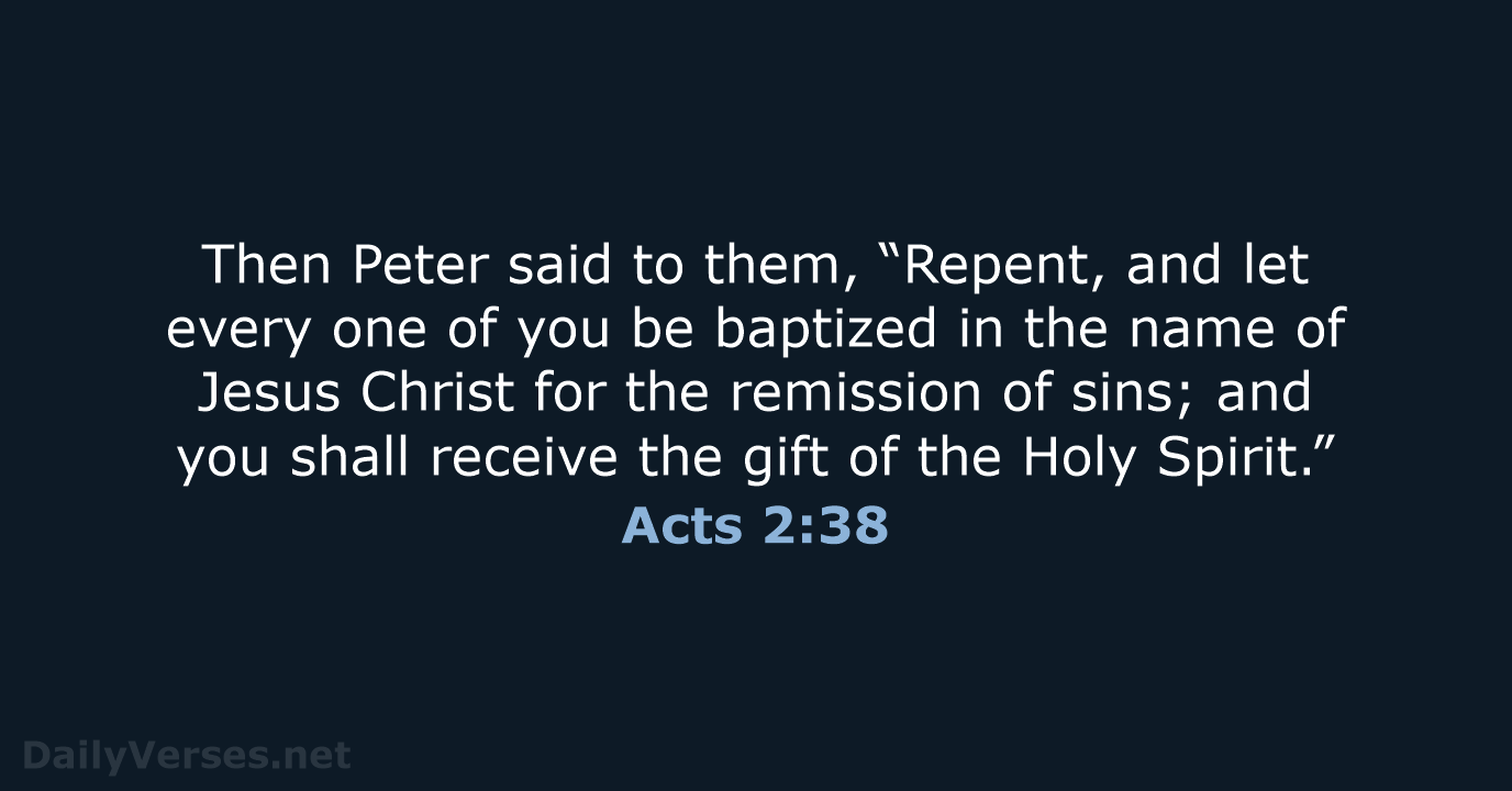 Acts 2 38 Bible Verse NKJV DailyVerses