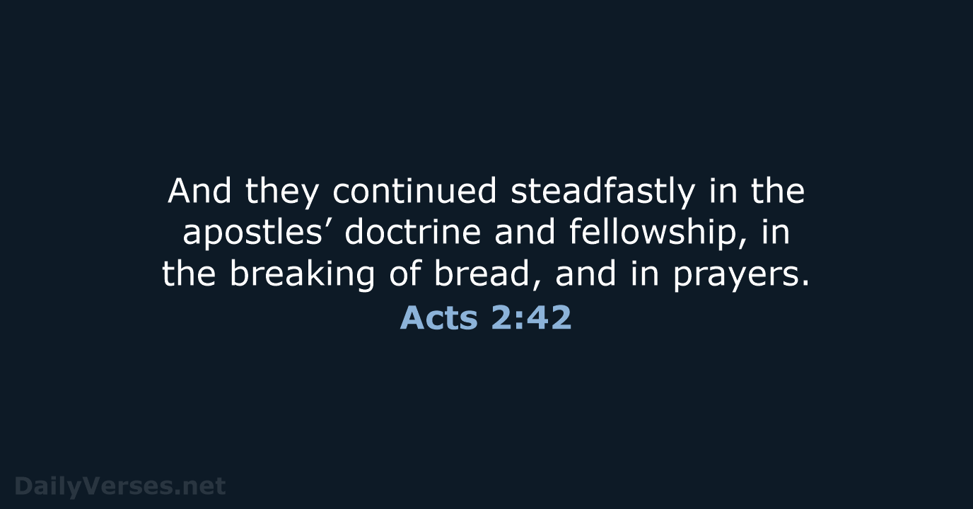 Acts 2 42 Bible Verse NKJV DailyVerses Acts 2 42 Bible Verse NKJV DailyVerses