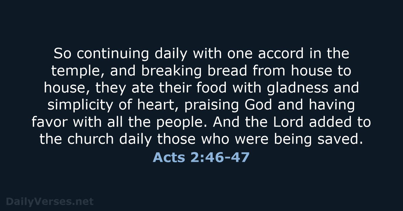 Acts 2 46 47 Bible Verse NKJV DailyVerses Acts 2 46 47 Bible Verse NKJV DailyVerses