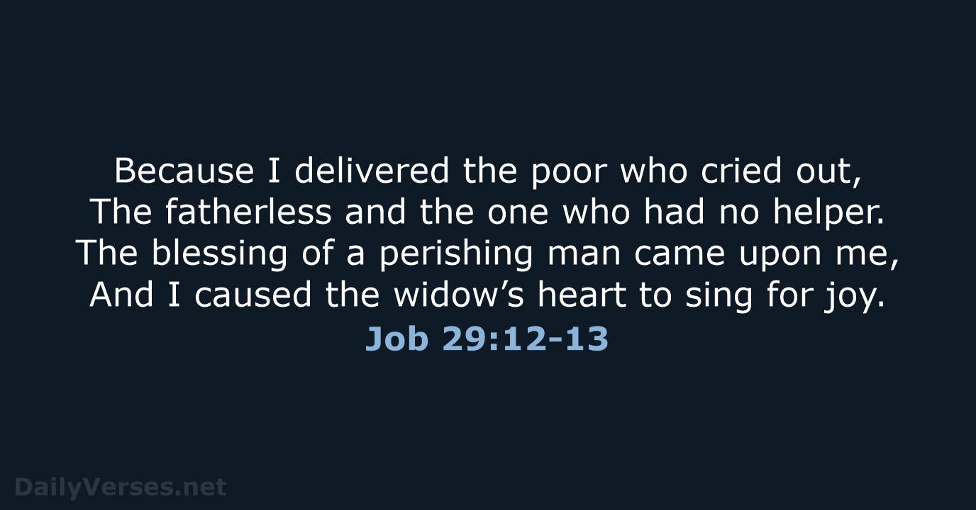 Job 29 NKJV DailyVerses Job 29 NKJV DailyVerses