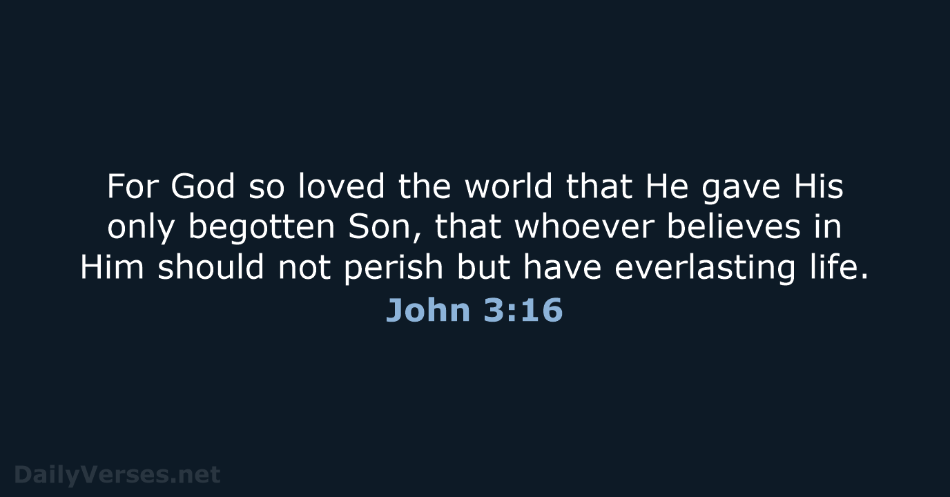 John 3 16 Bible Verse NKJV DailyVerses John 3 16 Bible Verse NKJV DailyVerses