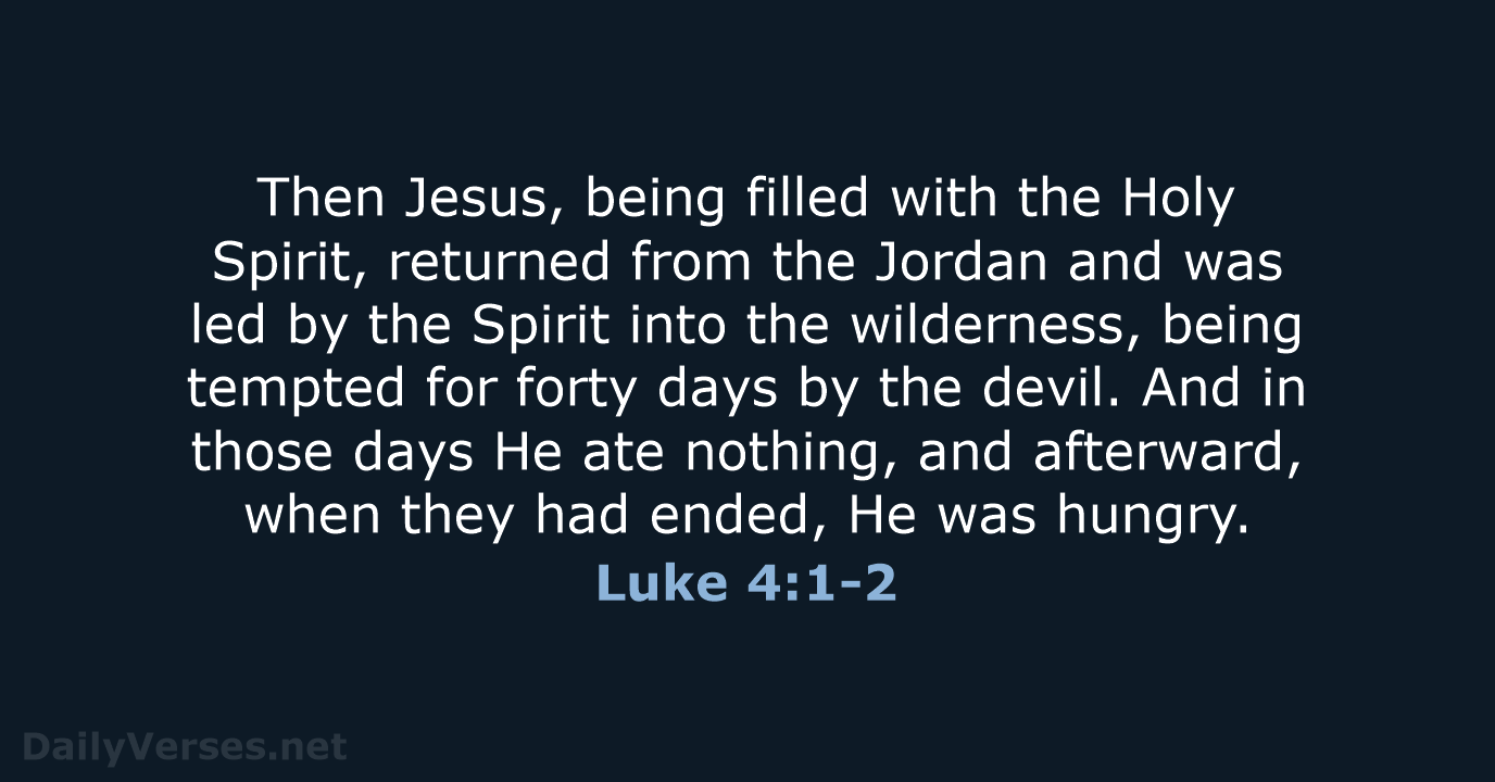 Luke 4 1 2 Bible Verse NKJV DailyVerses