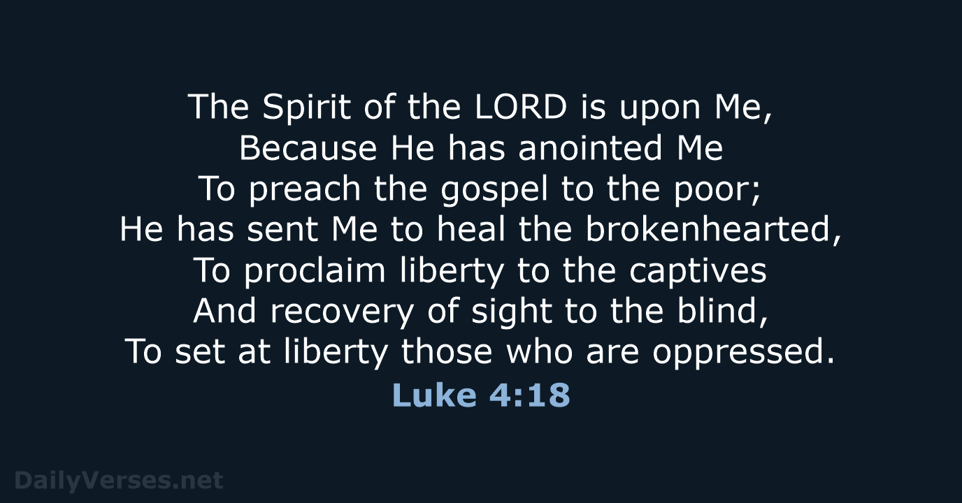 Luke 4 18 Bible Verse NKJV DailyVerses