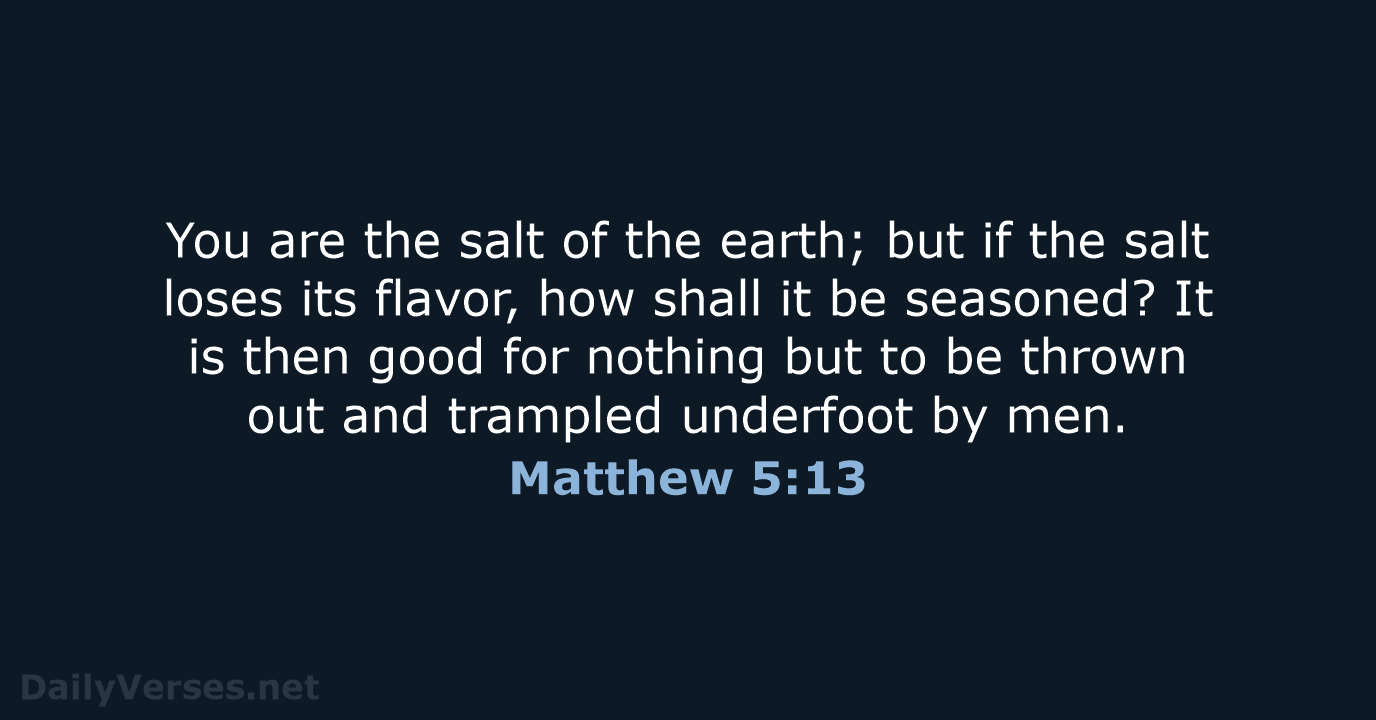 Matthew 5 13 Bible Verse NKJV DailyVerses Matthew 5 13 Bible Verse NKJV DailyVerses