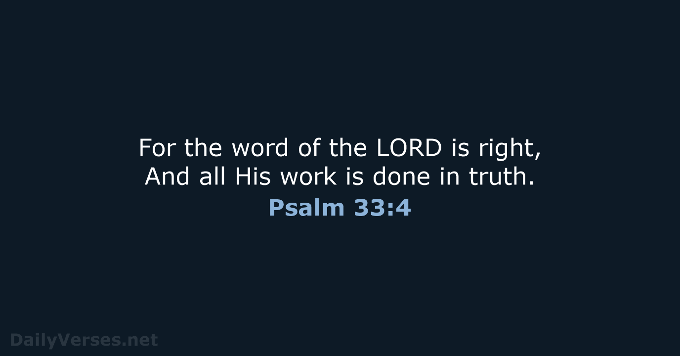 Psalm 33 NKJV DailyVerses