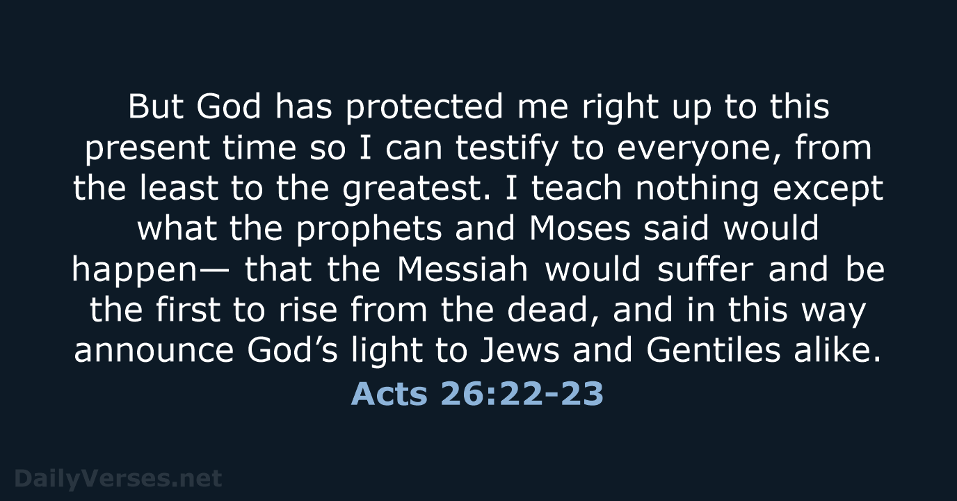 Acts 26 NLT DailyVerses