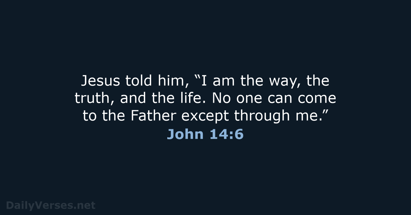 John 14 6 Bible Verse NLT DailyVerses